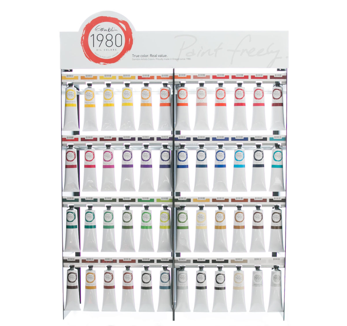 Gamblin Artist Colors retail store product assortments